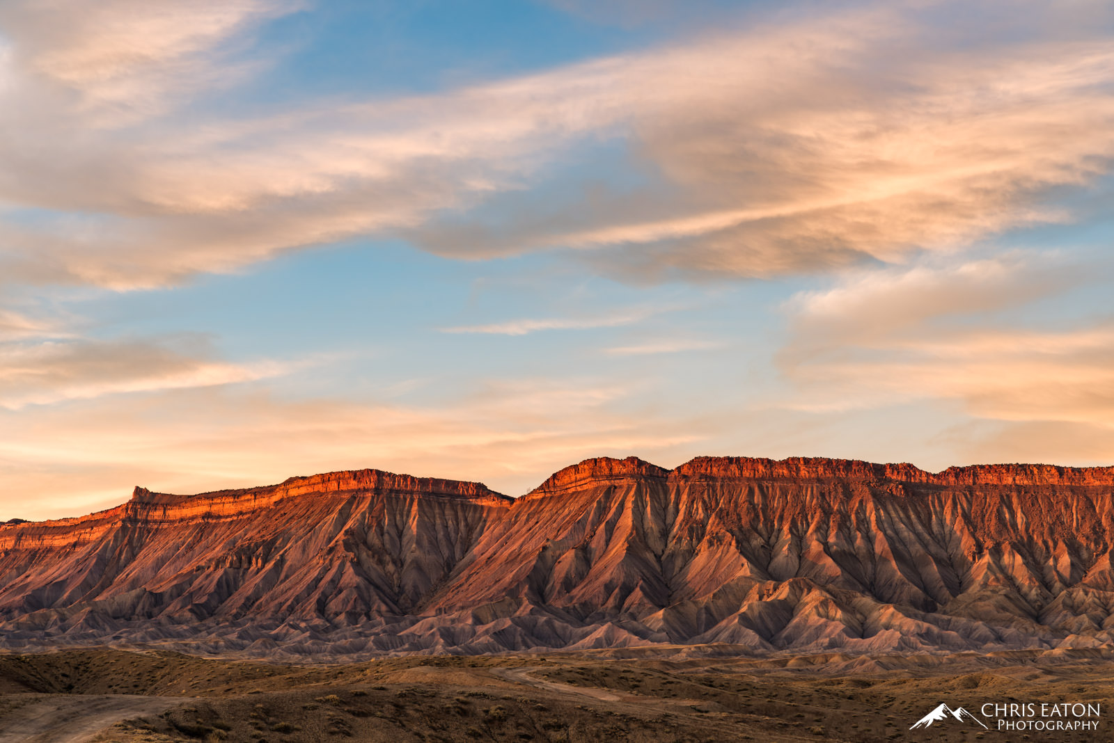 Last Light on the Book Cliffs | Book Cliffs | Chris Eaton Photography ...